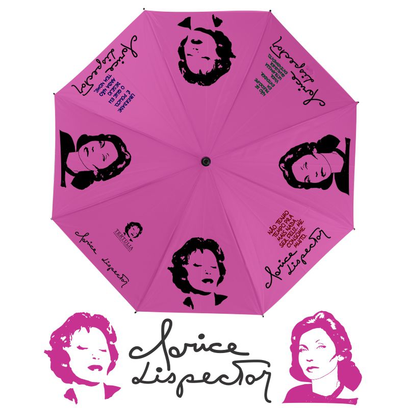 GUARDA-CHUVA CLARICE - Pink - Tertúlia Produtos Literários