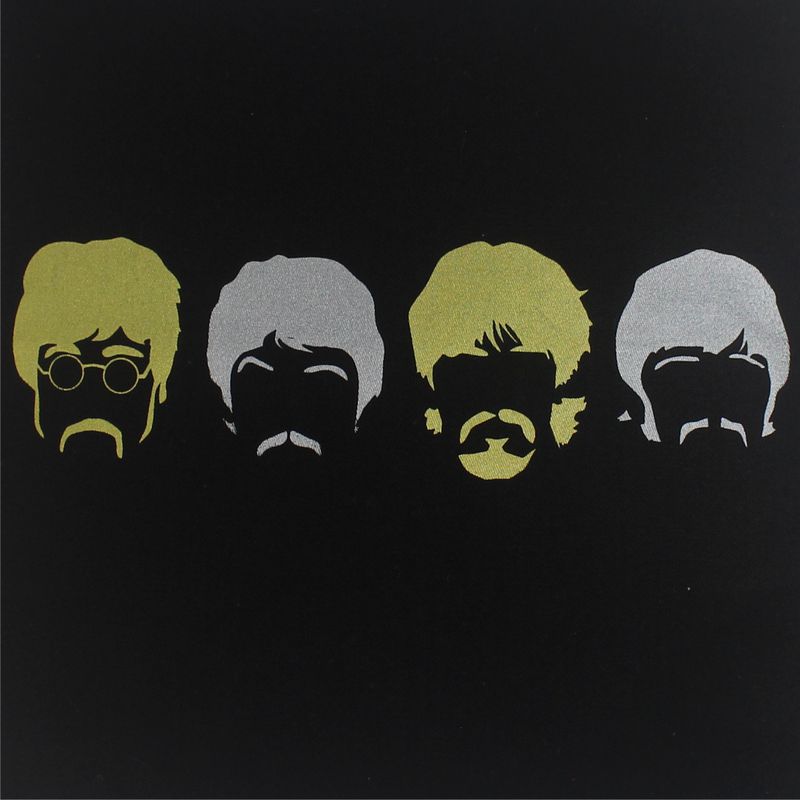 CAPA DE ALMOFADA BEATLES - Preta - Tertúlia Produtos Literários