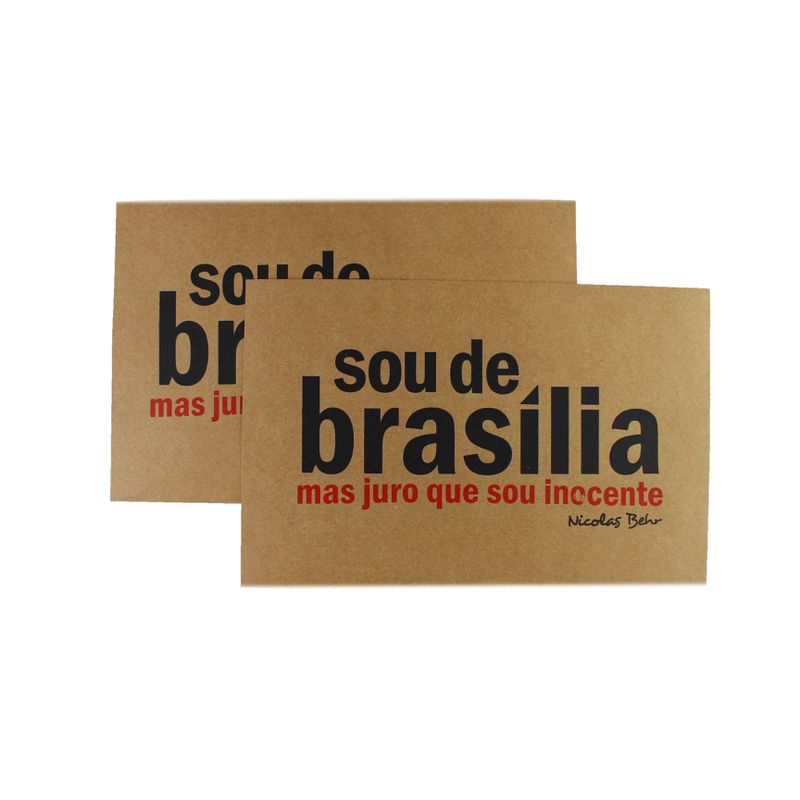 Cartaz Nicolas Behr Brasília - Tertúlia Produtos Literários