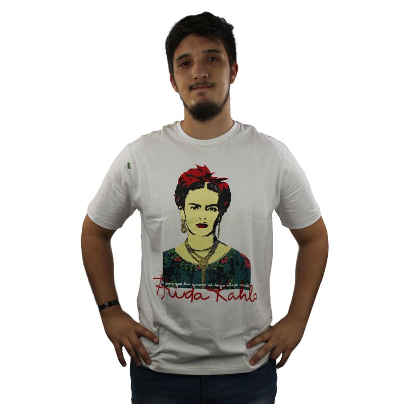 Camiseta Frida Kahlo Alas Branca - Tertúlia Produtos Literários