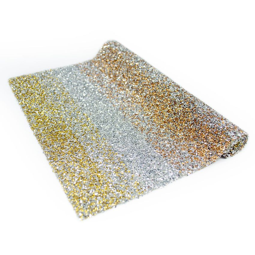 Mini Manta de Strass Blend 24x40cm - Neutros | BM Strass