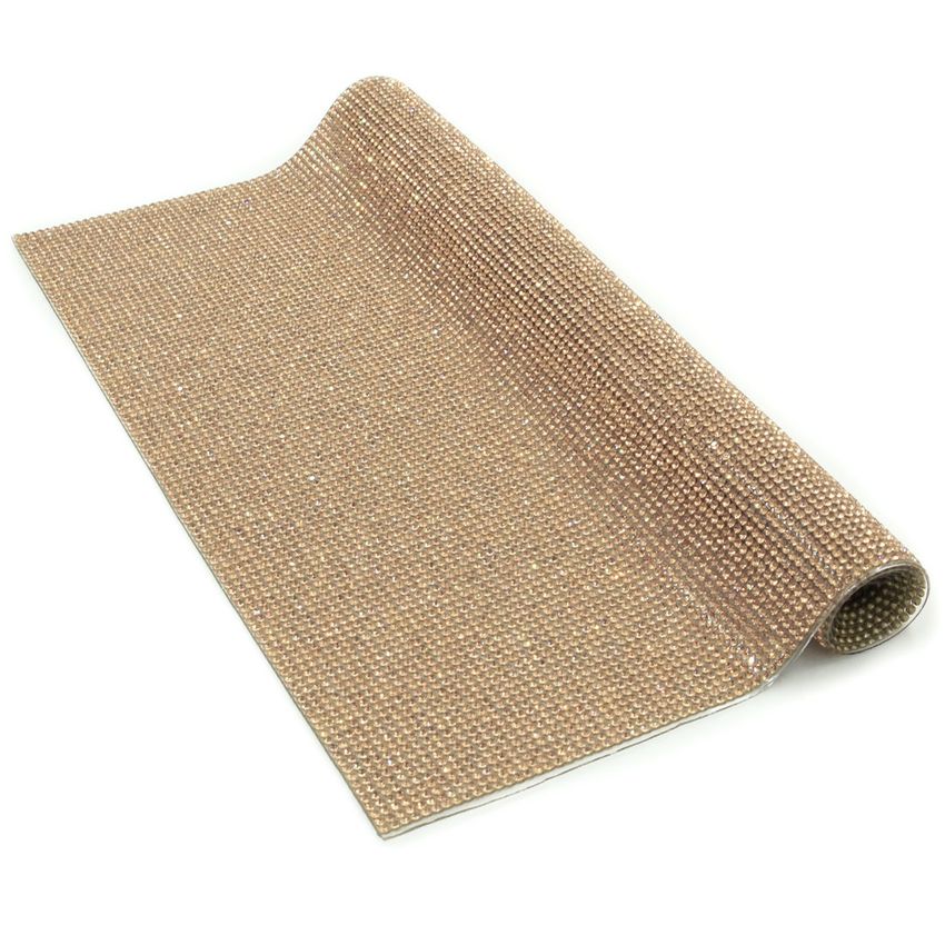 Manta de Strass Tradicional 24x40cm (SS6,5 / 2mm) - Light Peach | BM Strass