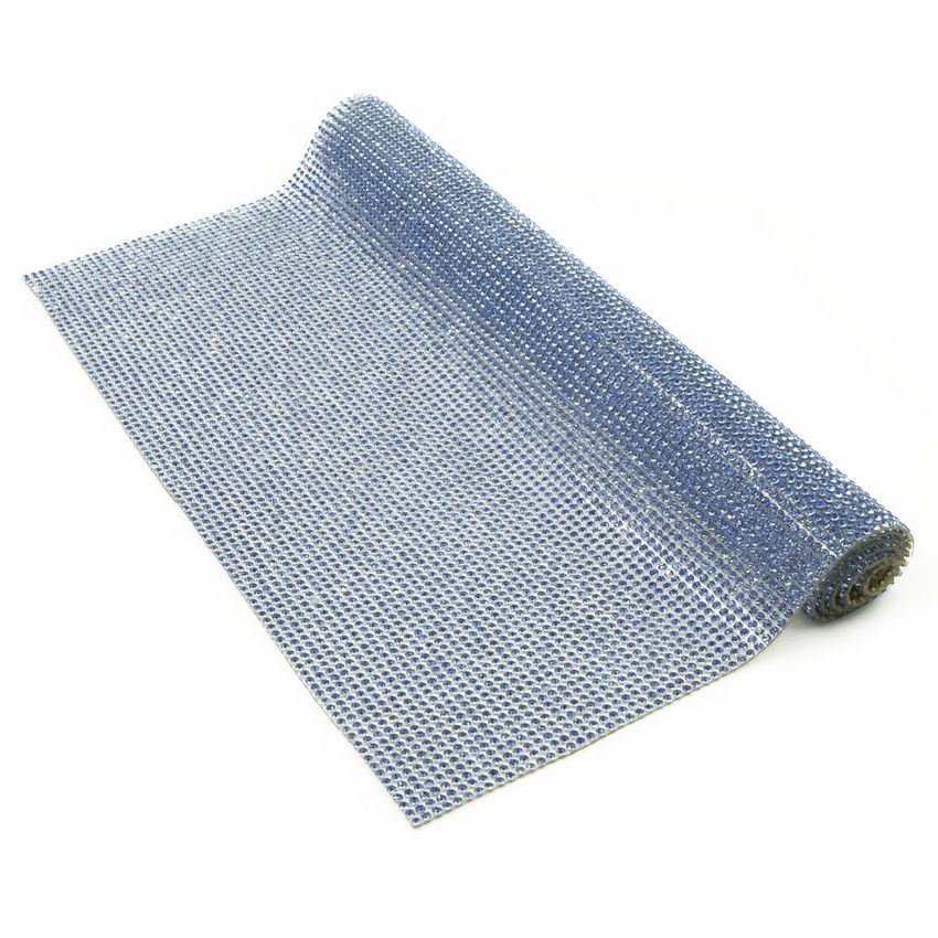 Manta de Strass Tradicional 24x40cm (SS6,5 / 2mm) - Light Safira | BM ...