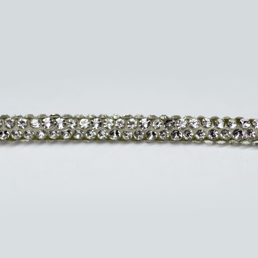 Cordão de Strass Bee 360º (4mm) - Cristal | BM Strass