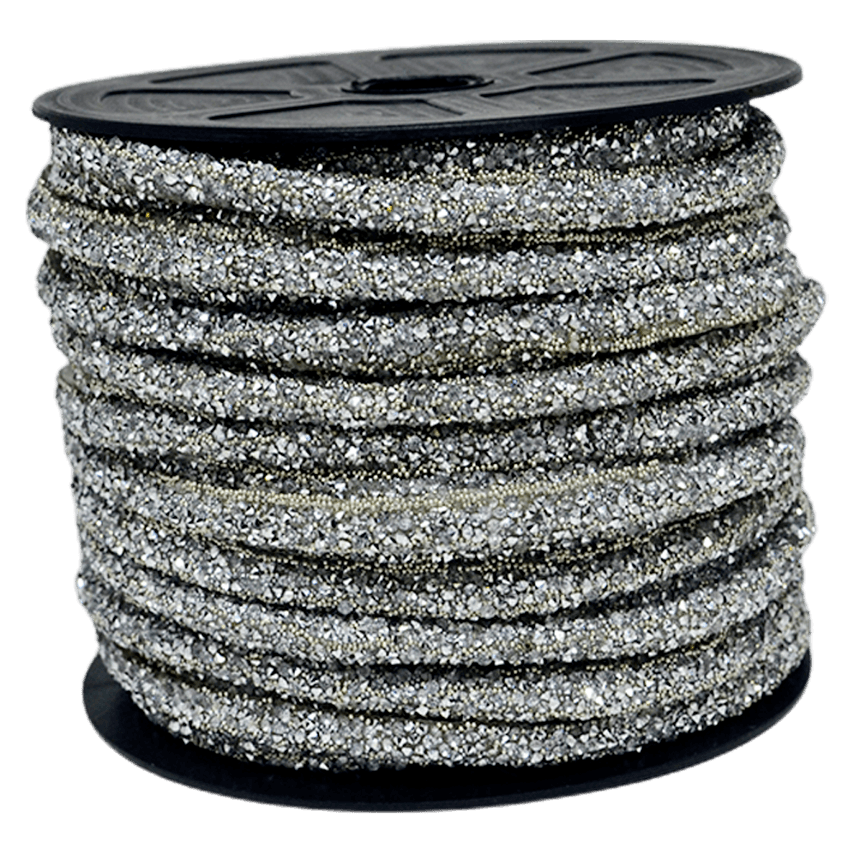 Tira de Strass em Metro Rivoli 6mm - Cristal | BM Strass