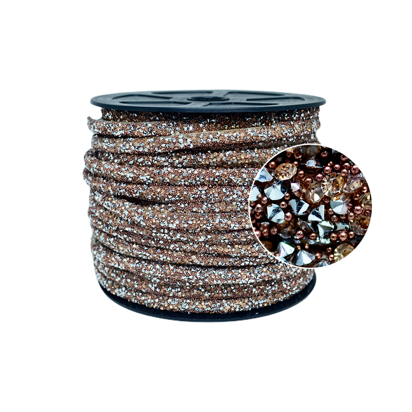 Tira de Strass em Metro Rivoli 6mm - Light Peach | BMSTRASS