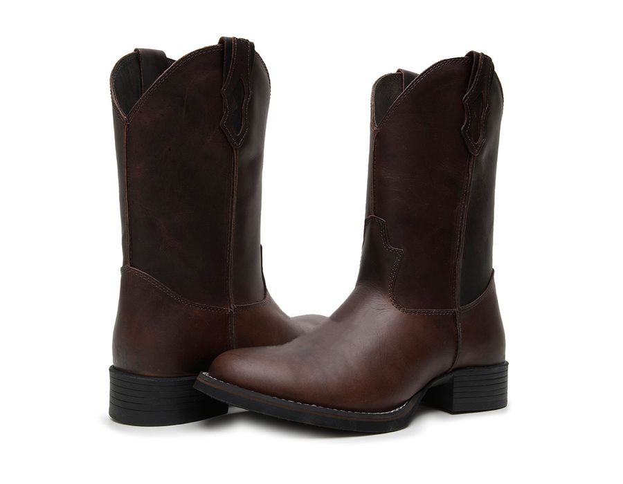 BOTA STRONG BICO REDONDO RÚSTICO CAFÉ CANO ALTO (SEM FLORÃO) | Xucrão ...