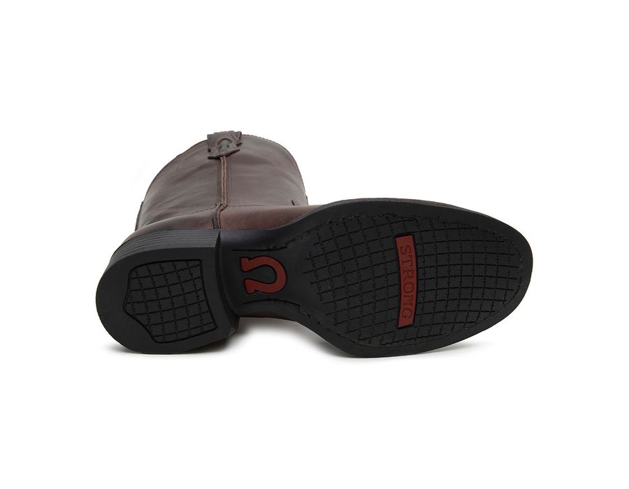 BOTA STRONG BICO REDONDO RÚSTICO CAFÉ CANO ALTO (SEM FLORÃO) | Xucrão ...