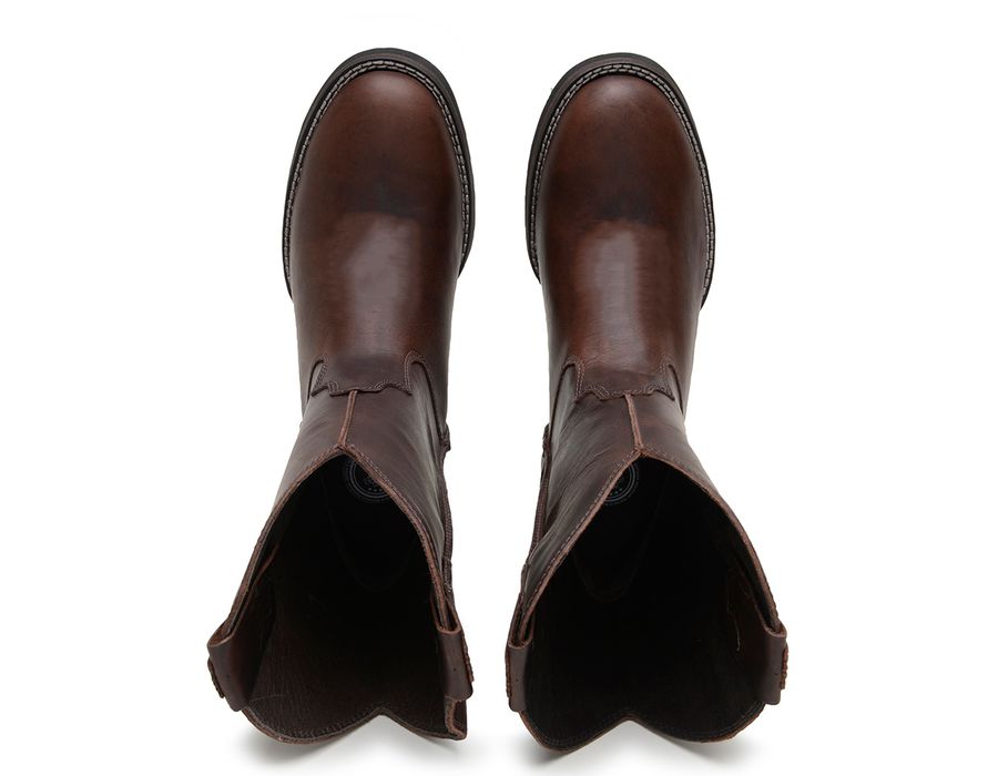 BOTA STRONG BICO REDONDO RÚSTICO CAFÉ CANO ALTO (SEM FLORÃO) | Xucrão ...