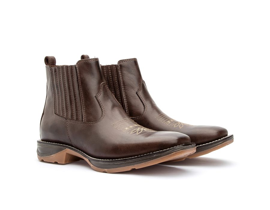 Botina Masculina Country em Couro | Xucrão Boots | Botas e Botinas ...