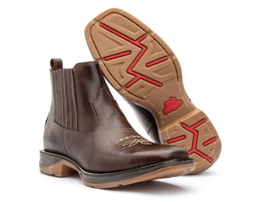 Botina Masculina Country em Couro | Xucrão Boots | Botas e Botinas ...