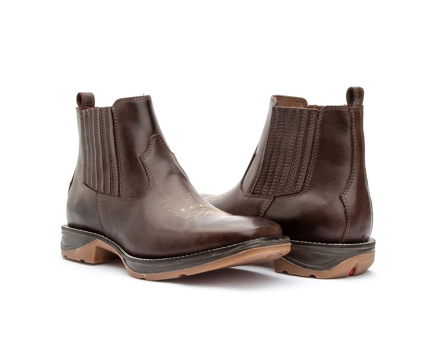 Botina Masculina Country em Couro | Xucrão Boots | Botas e Botinas ...