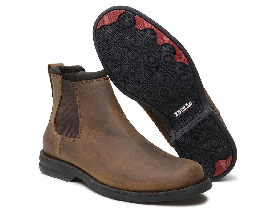 Botina Masculina Confort Country em Couro | Xucrão Boots | Botas e ...