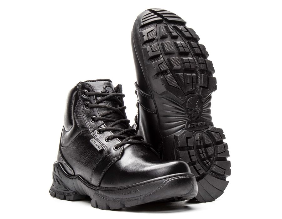 Bota Milita Tática Segurança Energy - Preto Liso | ARMATA BOTAS
