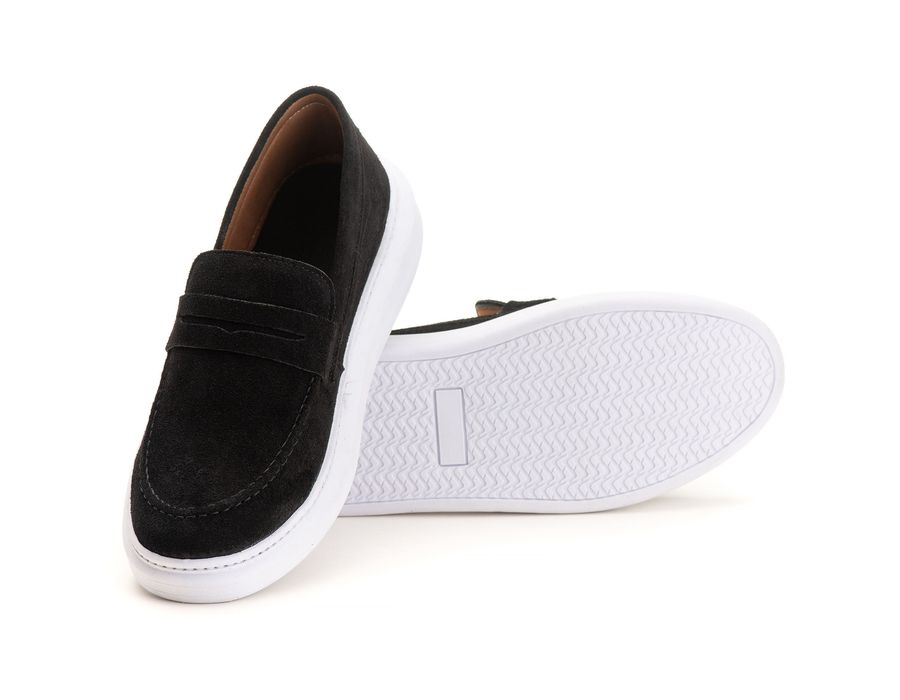 Sapato Masculino Loafer Preto em Camurça | Artoro Calçados