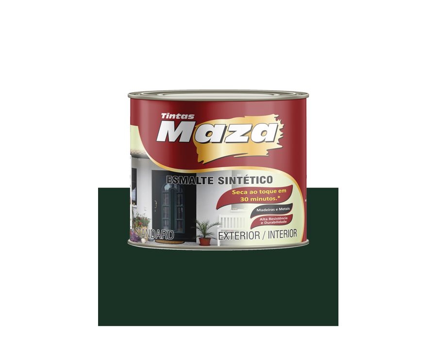 MAZA ESMALTE SINTÉTICO BRILHANTE VERDE COLONIAL 225ML | Baratão das Tintas