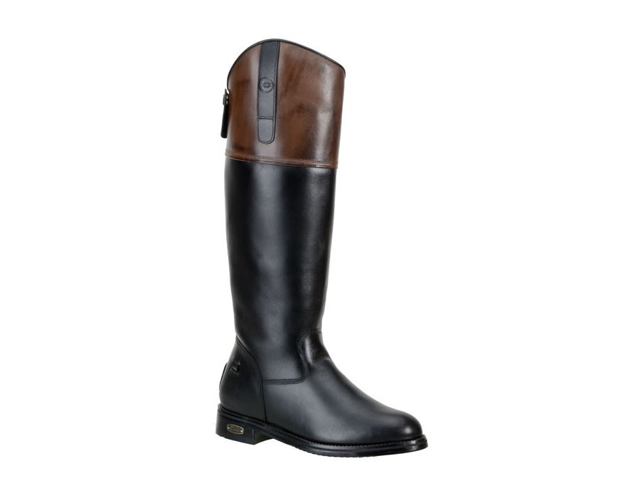 Bota Hípica Montaria Masculina Em Couro Preto Pinhão | BOTAS MANGALARGA