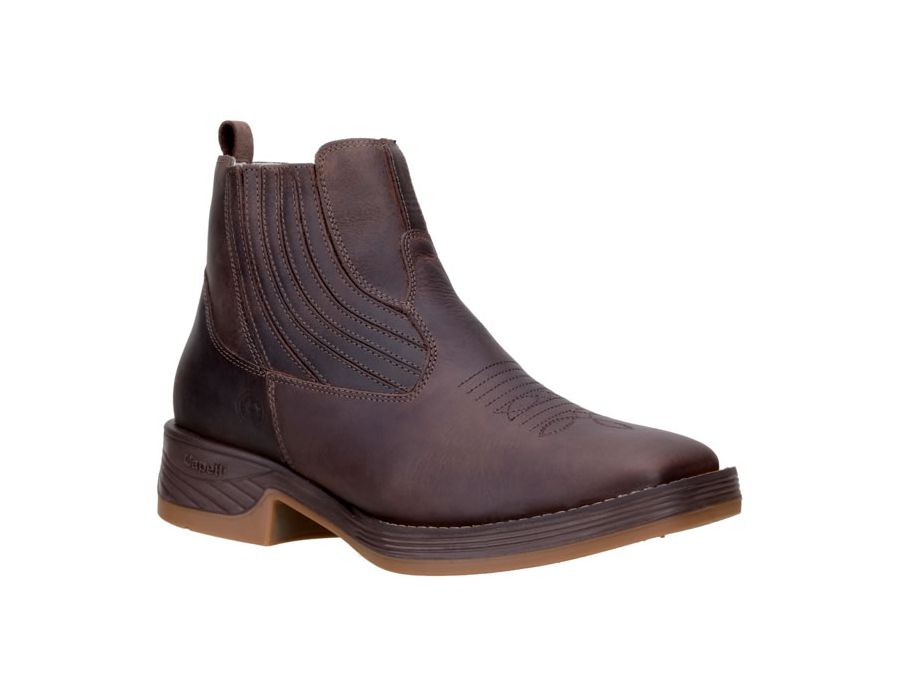 Botina Western Masculina Em Couro Original Capelli Boots | BOTAS MANGALARGA