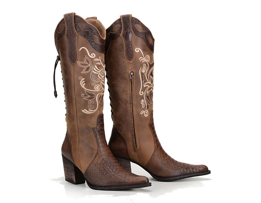 Bota Feminina Country Texana De Cano Longo | BOTAS MANGALARGA