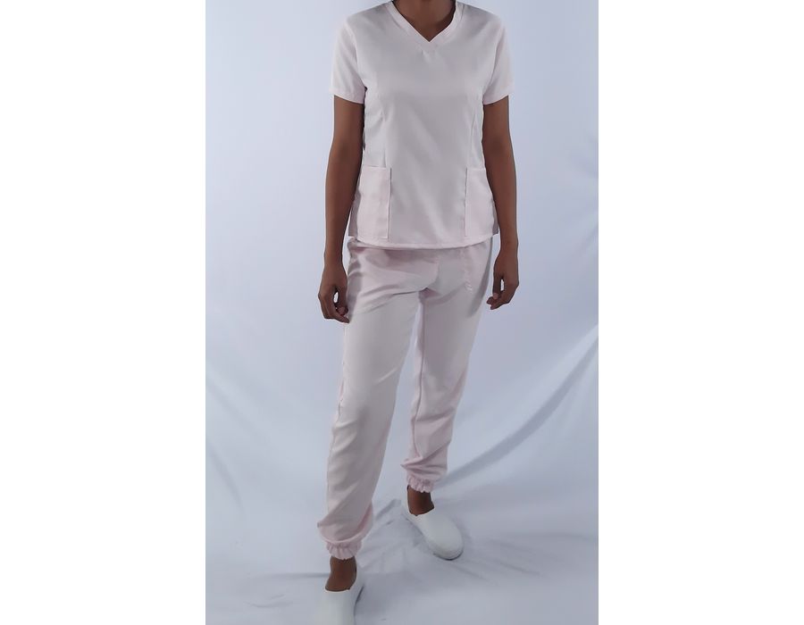 Camisa Scrub Pijama Cirúrgico Rosa Bebê | BRANCURA