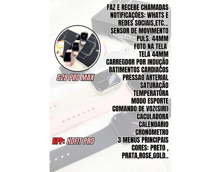 Smartwatch S28 Pro Max | Junior Relógios de Luxo