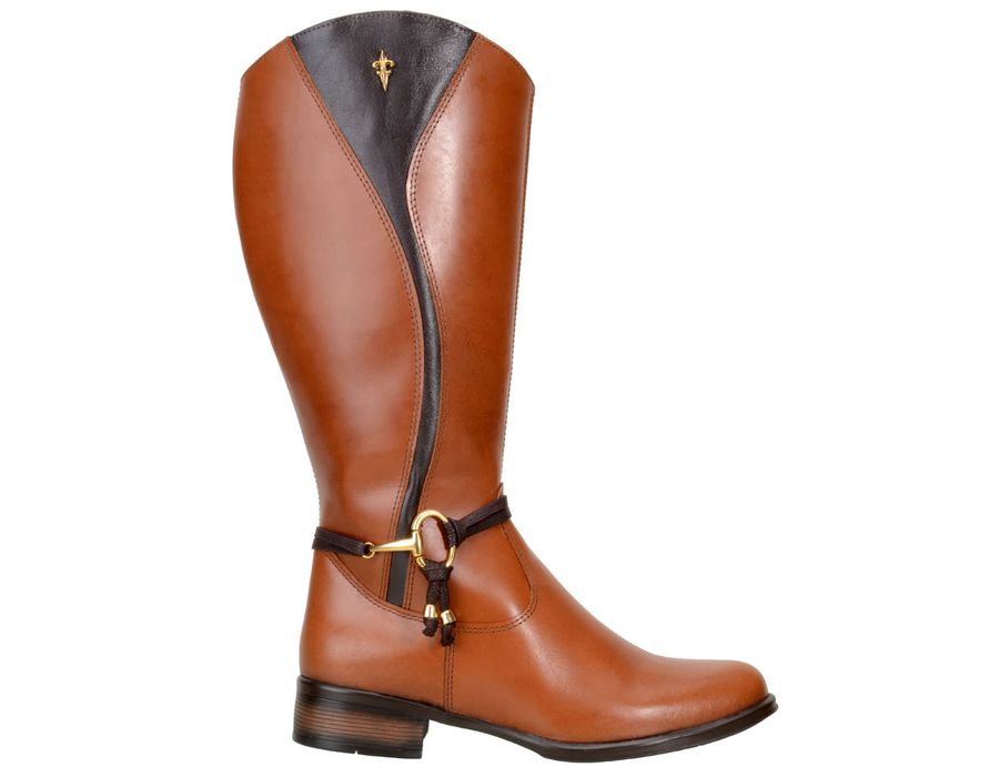 Bota Montaria Feminina Cano Alto Original Capelli Boots Em Couro ...