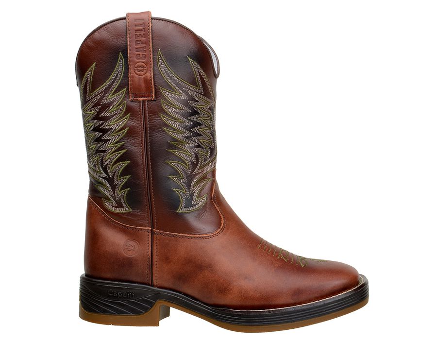Bota Texana Country Masculina Em Couro Nobre - Cor Havana | CAPELLI BOOTS