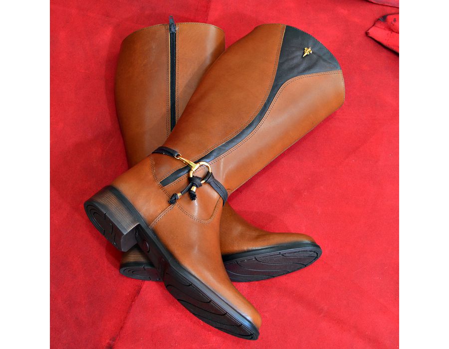 Bota Montaria Feminina Cano Alto Original Capelli Boots Em Couro ...