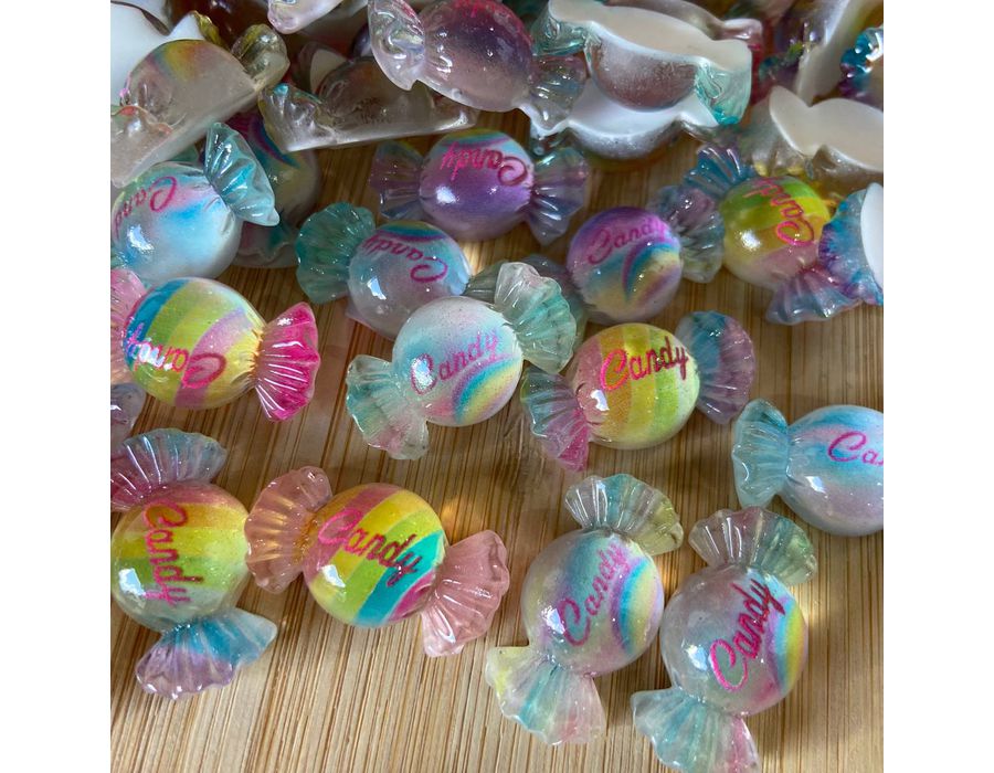Aplique Resina Bala Candy 2,5cm 10 unidades | CHAMMA FESTA