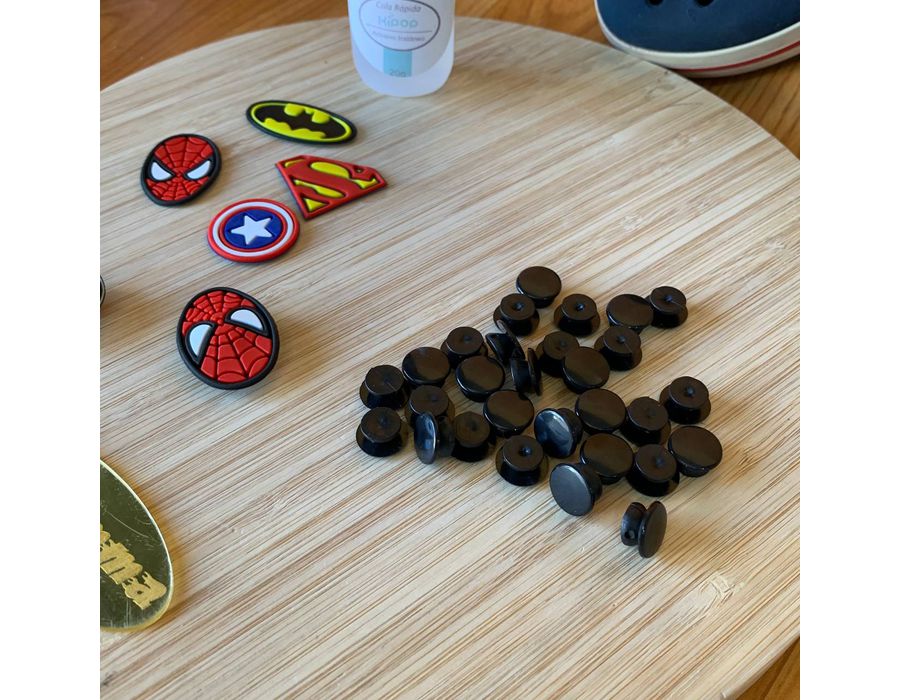 botão para crocs super heróis 25 unidades | CHAMMA FESTA