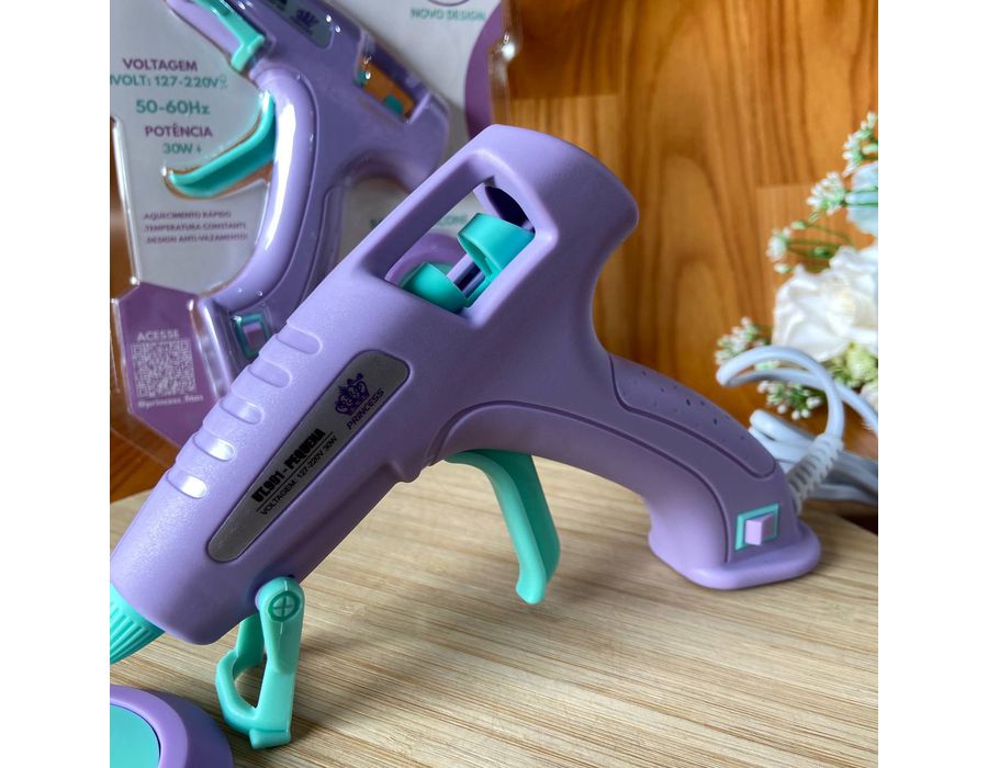 Pistola de Cola Quente Pequena Princess | CHAMMA FESTA