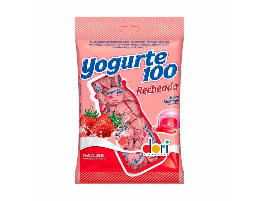 BALA YOGURTE 100 RECH MORANGO 600G DORI | CHOKDOCE