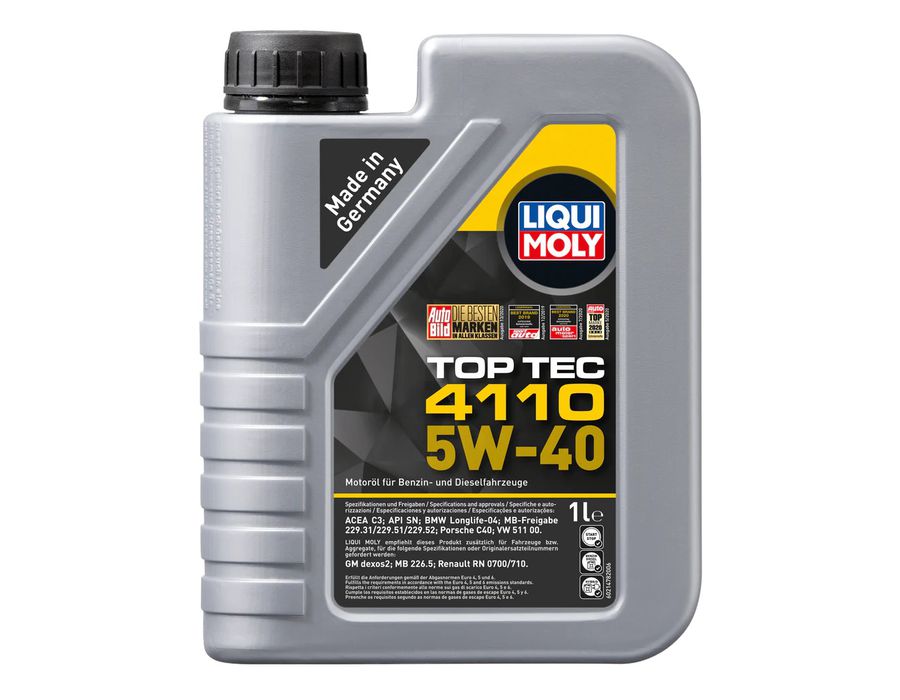 LIQUI MOLY TOP TEC 4110 5W-40 1 LITRO | Haustech Motorsports