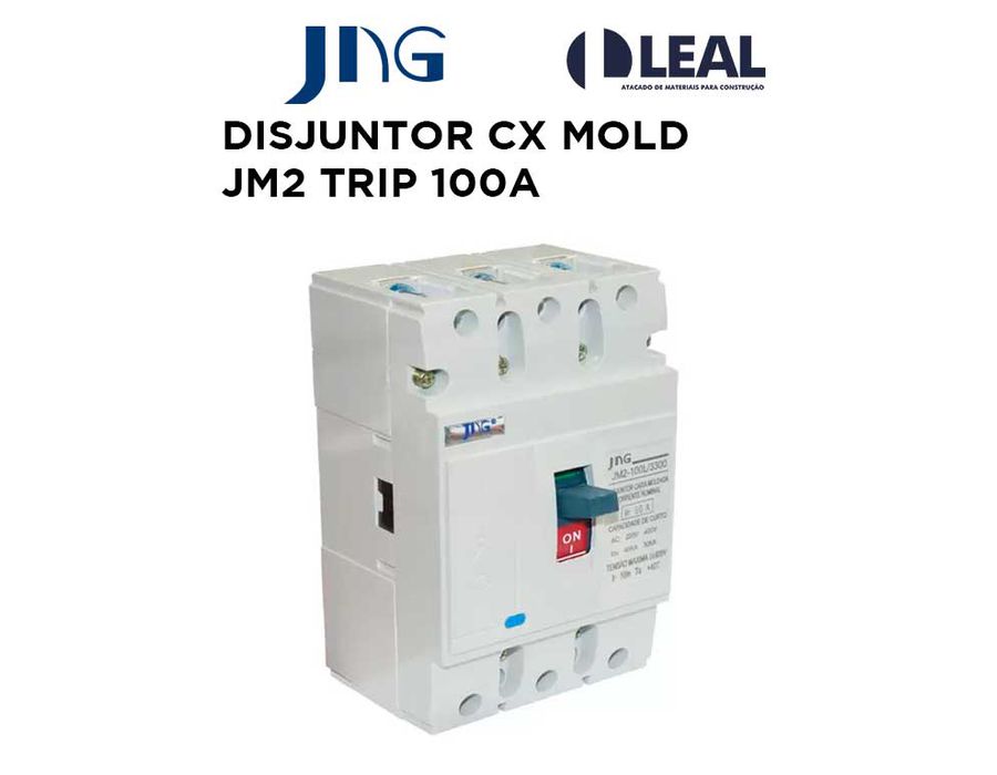 DISJUNTOR CAIXA MOLDADA JM2 TRIPOLAR 100A JNG | Comercial Leal