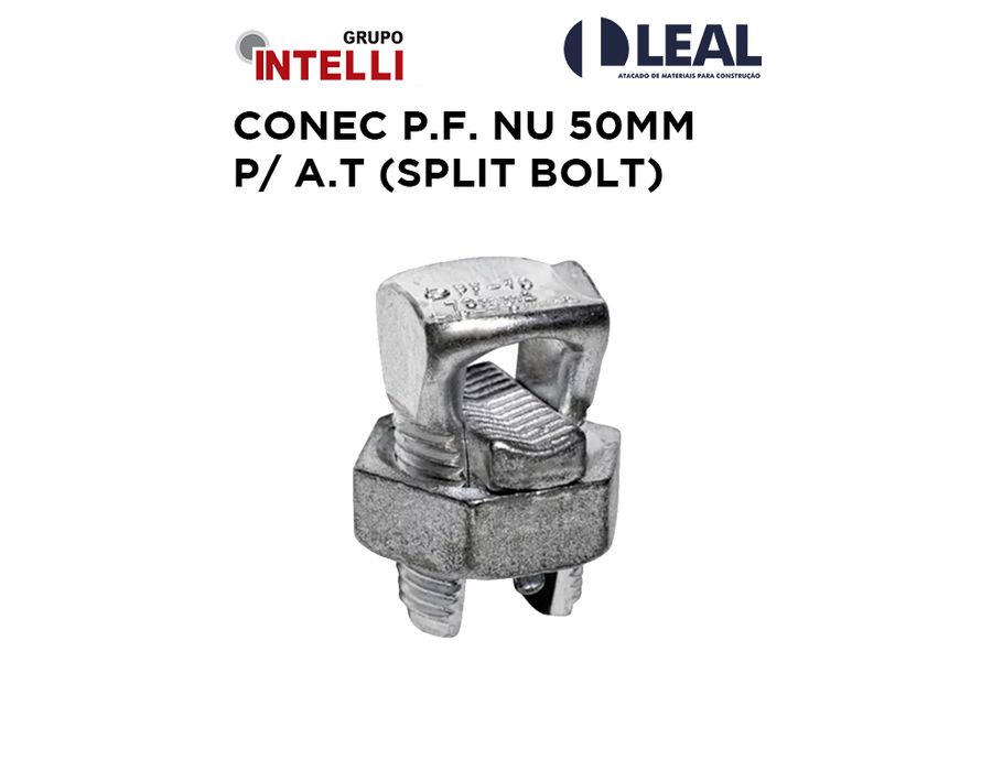 CONECTOR P.F. NU 50MM P/ A.T (SPLIT BOLT) INTELLI - PF-50 | Comercial Leal