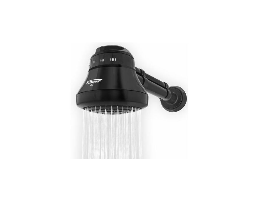 Ducha Faminho Black 4t 127v 5400w Com Cano Suporte Fame Sertãozinho