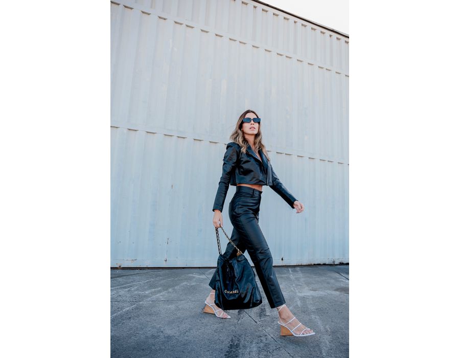 Calça Jeans em Couro | CORO SHOP