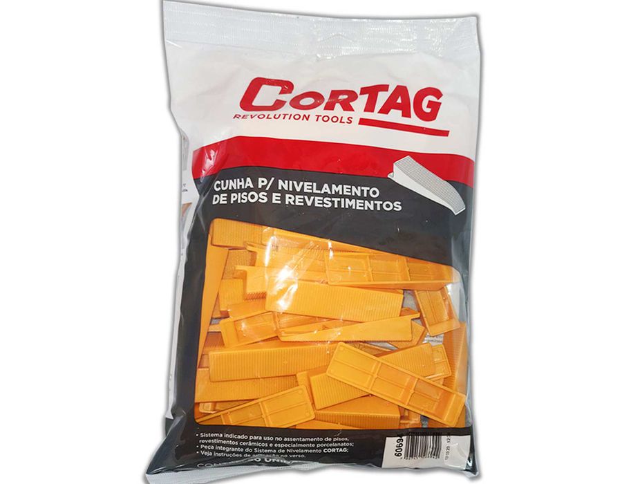 CUNHA NIVELADORA CORTAG 60694 PACOTE 50 PEÇAS | Cortag Pro