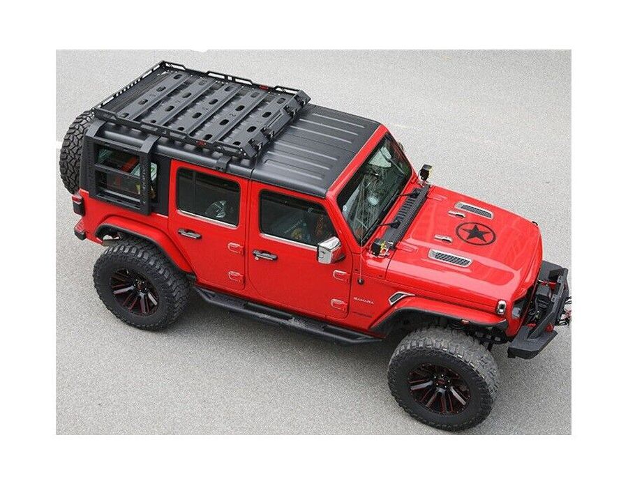 Bagageiro Teto em Aluminio com 02 Escadas Laterais Jeep Wrangler JL ...