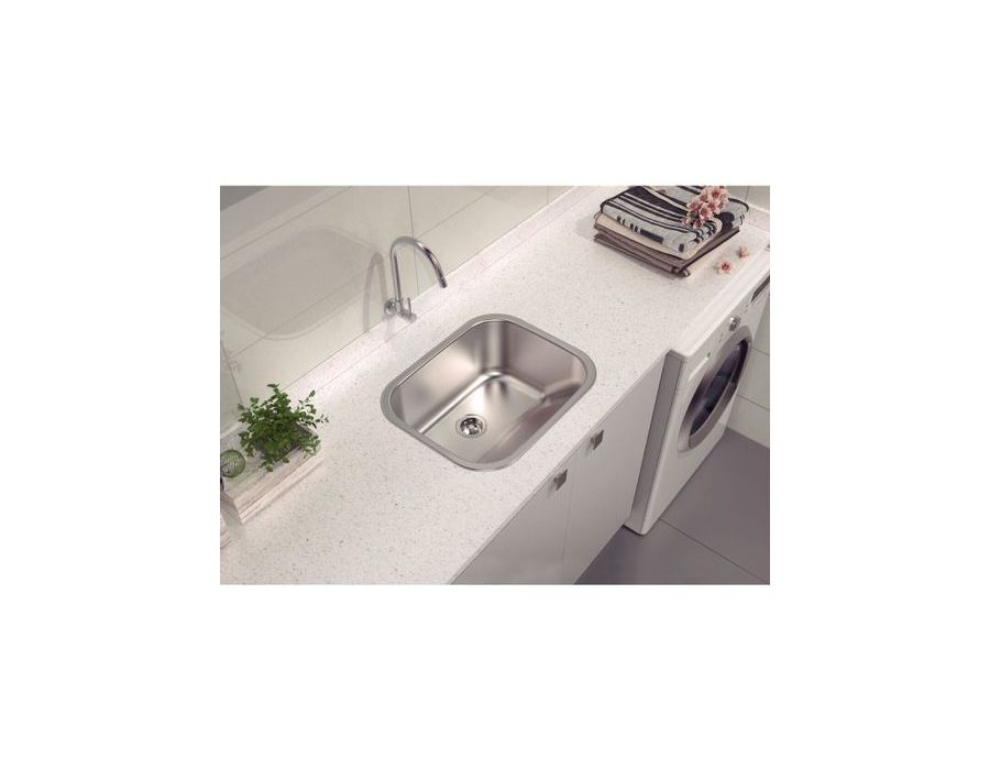 Tanque Encaixe Tramontina 30 L Inox Acetinado 50x40 cm + Valvula ...