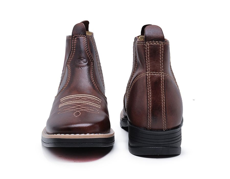 Botina Masculina Country Marrom | KRN SHOES | Calçados Casuais