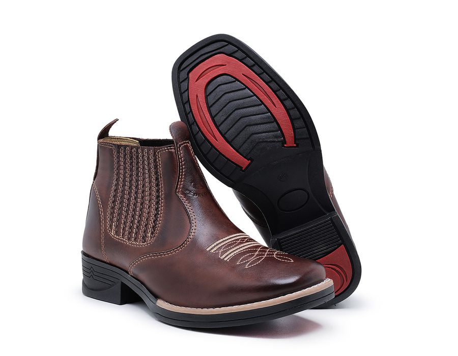 Botina Masculina Country Marrom | KRN SHOES | Calçados Casuais