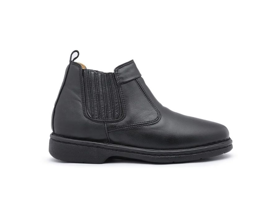 Botina Social Conforto Masculina Preto | KRN SHOES | Calçados Casuais