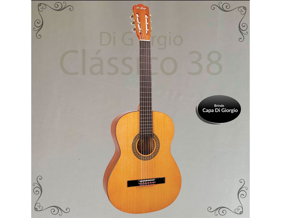 Violão CLÁSSICO 38 Acústico e Cordas de Nylon | DI GIORGIO Violões ...