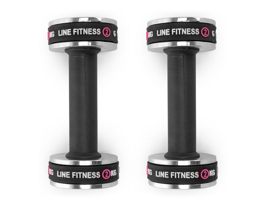 Par Halteres Cromados 2KG | Equipamentos Line Fitness