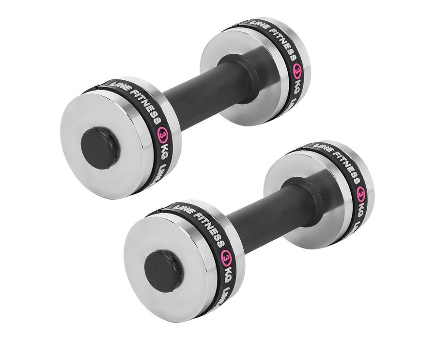 Kit Halteres Cromados 1KG A 5kg | Equipamentos Line Fitness