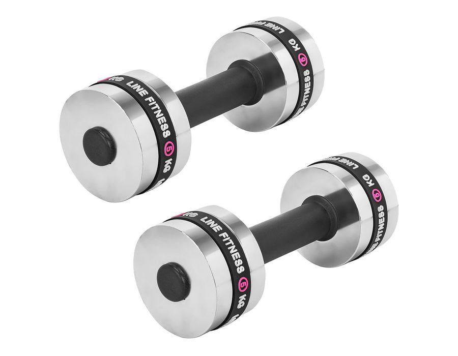 Kit Halteres Cromados 1KG A 5kg | Equipamentos Line Fitness