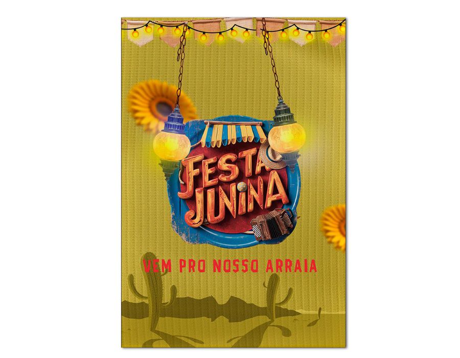 Painel Retangular Tema Festa Junina 11 | ESTAMPARIA NET