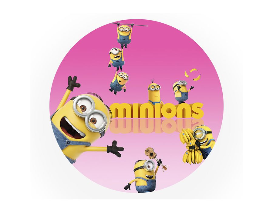 Painel Temático Minions Rosa Veste Fácil C/ Elástico | ESTAMPARIA NET