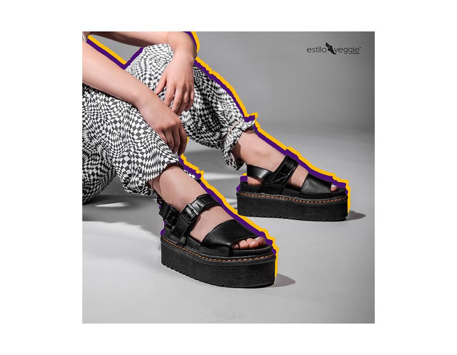 Sandália Estilo Veggie Shoes Marriê Preto | ESTILO VEGGIE SHOES